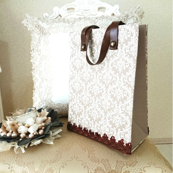 ガレージセール中!! カルトナージュ☆ショッピングバッグ ハンドバッグ Rivergeリバージュ 通販 7023022｜Creema(クリーマ)