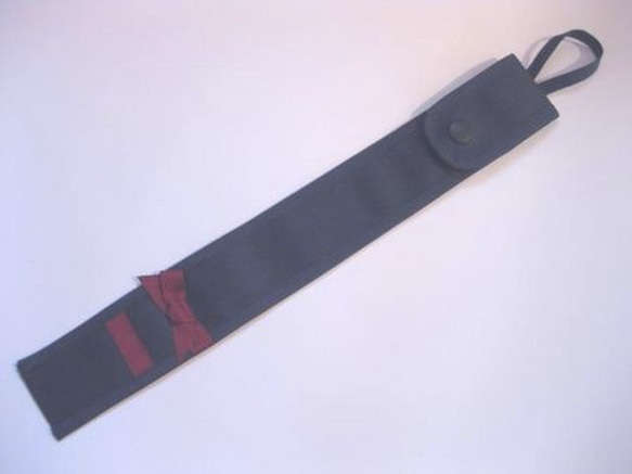 ハサミ・定規・ハーモニカ・リコーダー入れ 紺×エンジリボン その他入園グッズ dolce 通販 4472641｜Creema(クリーマ)