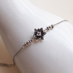 受注製作】蓮の花のブレスレット ブレスレット SSCROWS 受注製作】蓮の花のブレスレット ブレスレット SSCROWS