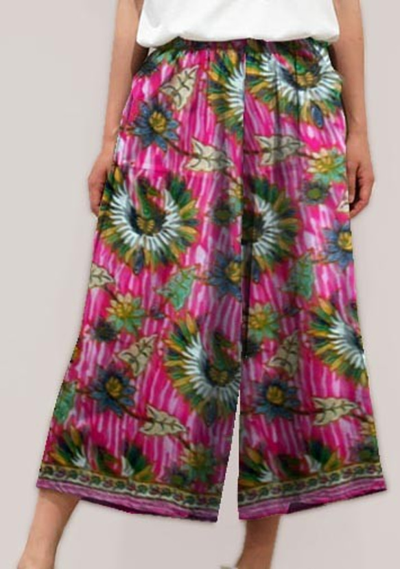 オーダーメイドバティックガウチョパンツ27 キュロット・ワイドパンツ camcam_label 通販 2116722｜Creema(クリーマ)