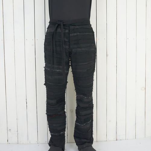 TN21AW101 JIKKENPANTS CRUST PANTS color:BK リメイク クラスト TN21AW101 JIKKENPANTS CRUST PANTS color:BK リメイク クラスト