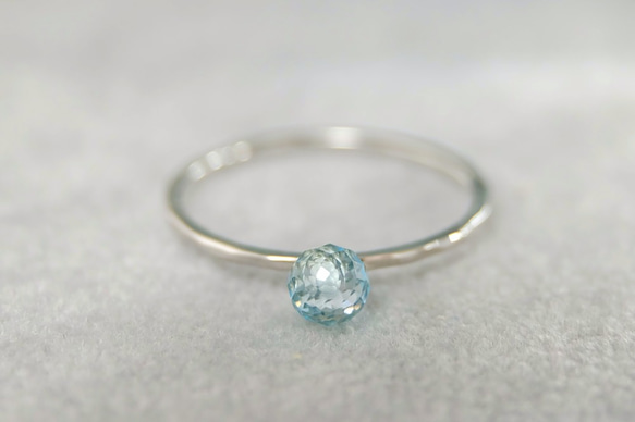Fruit Seed＊ブルートパーズのプチ天然石リング 指輪・リング 443carats 通販 3079674｜Creema(クリーマ)