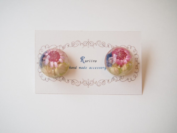 春を呼ぶピンクの花のピアス/イヤリング……Ruriiro ピアス（スタッド・一粒） Ruriiro 通販｜Creema(クリーマ) 1755597