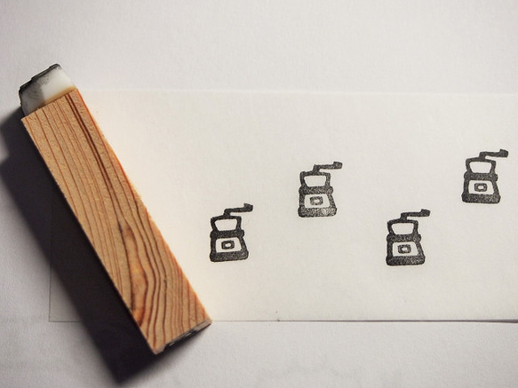 ミニはんこ☆2－57 コーヒーミル その他素材 ゆとな堂★ 通販 4862328｜Creema(クリーマ)