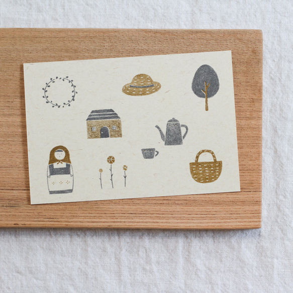 ポストカード[2枚セット] ポストカード chaki 通販 11836286｜Creema(クリーマ)