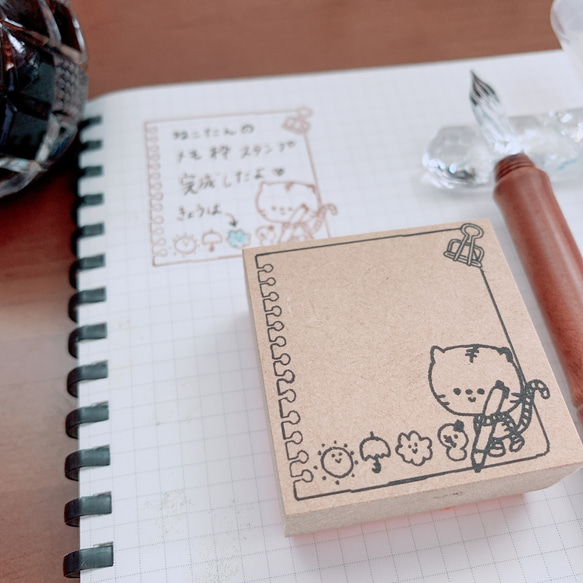 ねこたんの書き込める可愛いメモスタンプ はんこ・スタンプ かょのこ♪ 通販 12638258｜Creema(クリーマ) ハンドメイド・手作り ...