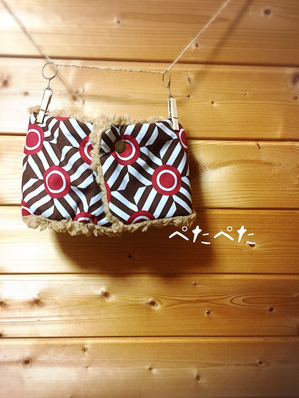 ぺたぺた ネックウォーマー レトロ ネックウォーマー ぺたぺた 通販｜Creema(クリーマ) 3064305