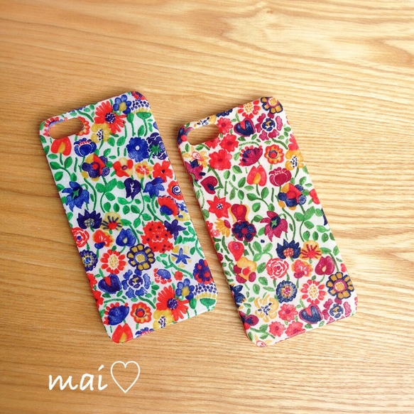 カラフルフラワーのiPhoneケース♡9 iPhoneケース・カバー mai♡ 通販｜Creema(クリーマ) 1549983