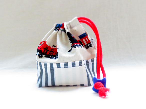 再販! コップぶくろ いろいろなでんしゃ×ダークグレーしましま その他入園グッズ na-page 通販 1856604｜Creema(クリーマ)