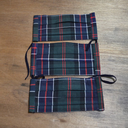 タータンチェック｜グリーン｜ワイヤー入りプリーツマスク｜内側もオーガニックコットン その他ファッション GIUZIN〜自由人 通販 ...