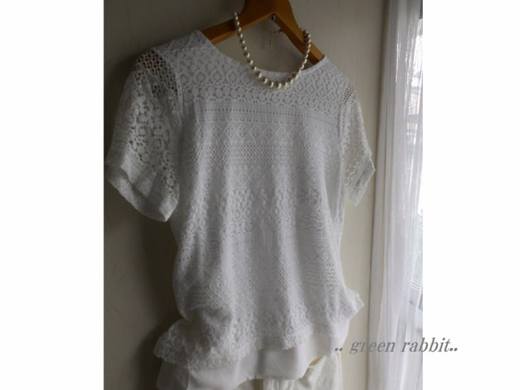 コットンパールネックレス大粒☆14mm～グラデーション ネックレス・ペンダント green rabbitグリーンラビット 通販 1760124 ...