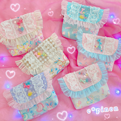 ビーズが動く☆移動ポケット ゆめかわ フリル 女の子 動物 パステル 雑貨・その他 c*pinon 通販 11990799｜Creema(クリーマ)
