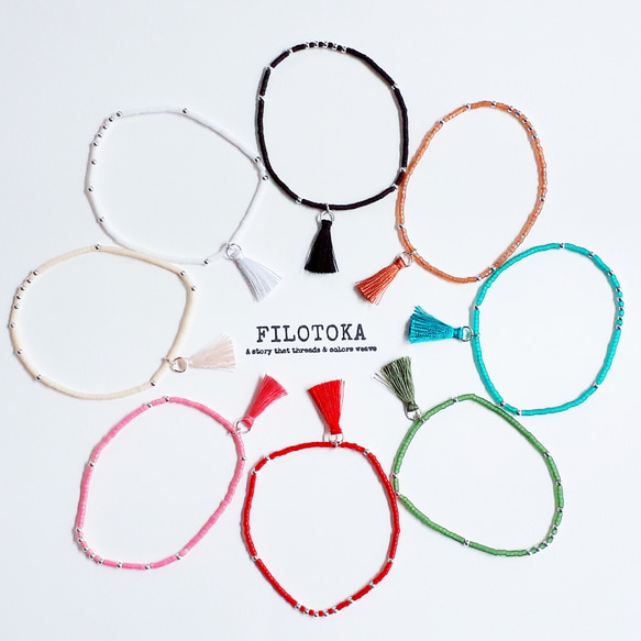 【DAYS】ストレッチブレスレット ブレスレット FILOTOKA 通販｜Creema(クリーマ) 7466994