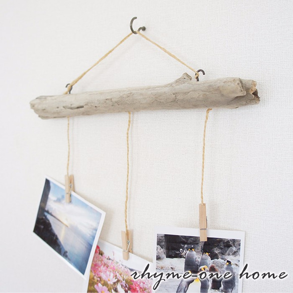 【ryuboku.】 流木ウッドピンチ 流木写真ハンガー 壁掛け 自然色 wp010 タペストリー・壁掛け R.O.H. craft shop ...