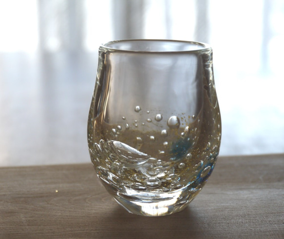 ぐいのみ Golden Babble ブルースポット【Creema限定】 おちょこ・ぐい呑み・徳利 miyuki@my-heart 通販 ...