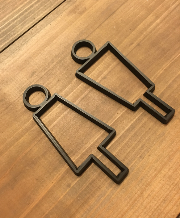 《送料無料》トイレサイン 男女セット直付け用 中抜きタイプ ウォールステッカー・ウォールデコ FACE ORIGINAL 通販 7763023 ...