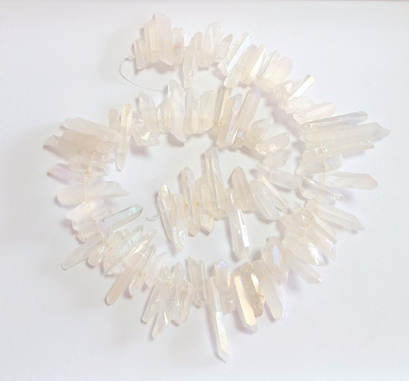 1連売り★クリスタル氷柱カット（オーロラ加工） 天然石 虹色の星 通販｜Creema(クリーマ) 1336029