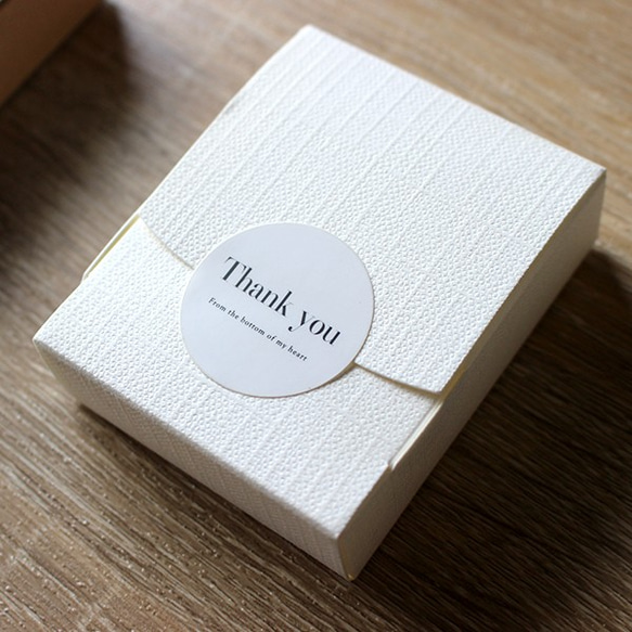 サンキューシール【54枚】※ホワイト シール ベイレタープレス 通販 9612080｜Creema(クリーマ)
