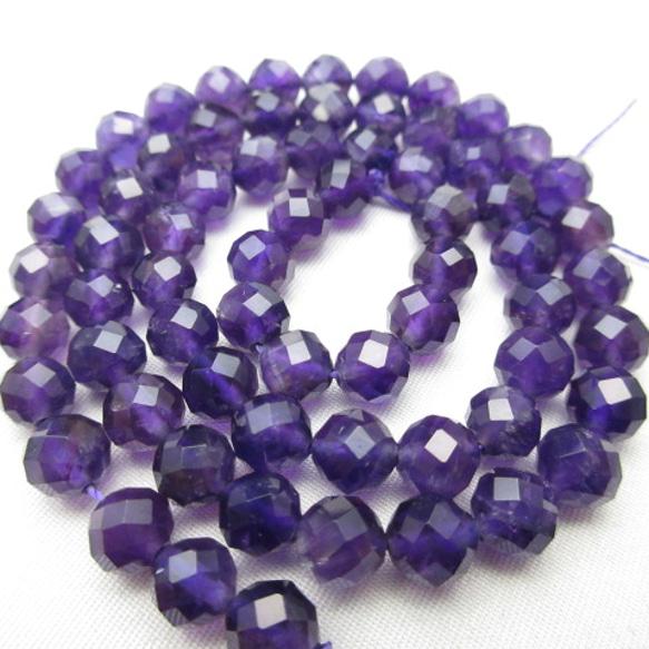 【64面カット】/【アメジスト】/size(6㎜玉)/1set(半連・30玉)/【ディープカラー】/No.738t ビーズ kizuna 通販 ...
