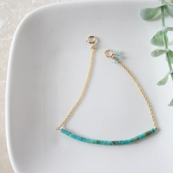 ターコイズのラインブレスレット｜turquoise B ブレスレット UN*DEUX 通販｜Creema(クリーマ) 5458760