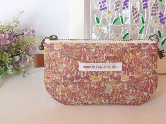 リバティJenny's Ribbons*ミニポーチ* ポーチ N＊H ー布日記ー 通販 1848122｜Creema(クリーマ)