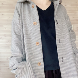 a.myu 上質オーバーサイズのコートジャケット千鳥格子 ジャケット a.myu wardrobe 通販 12376704｜Creema(クリーマ)