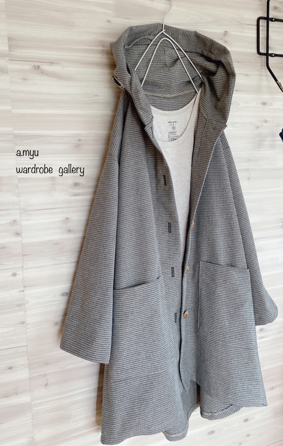 a.myu 上質オーバーサイズのコートジャケット千鳥格子 ジャケット a.myu wardrobe 通販 12376704｜Creema(クリーマ)