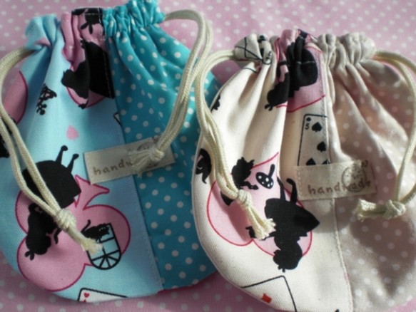 アリスのまんまる巾着色ちがいセット 巾着袋 ＊しふぉん＊ 通販 1791659｜Creema(クリーマ)