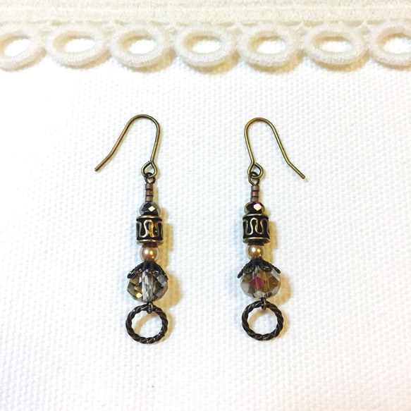 ピアス.01 ピアス（フック・チェーン） ayumomo 通販 4382272｜Creema(クリーマ)