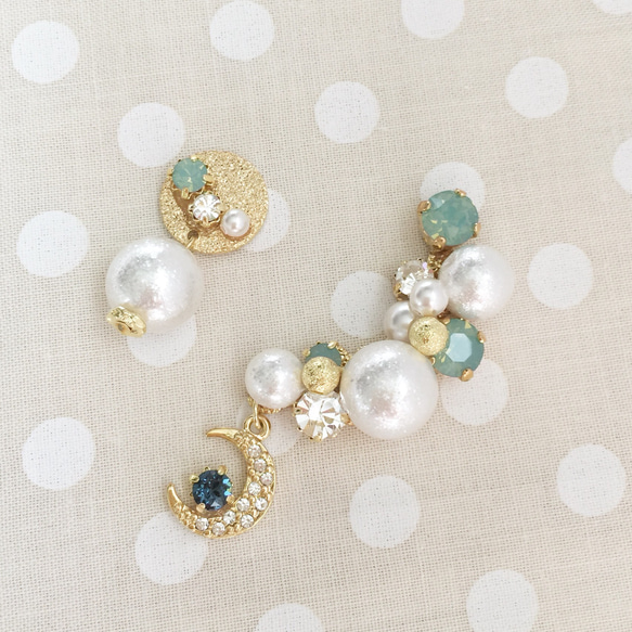 プリンセスシリーズ〜アラビアンプリンセス〜イヤーカフ＆ピアス（イヤリング） イヤーカフ ♡choco macaron♡ 通販｜Creema ...