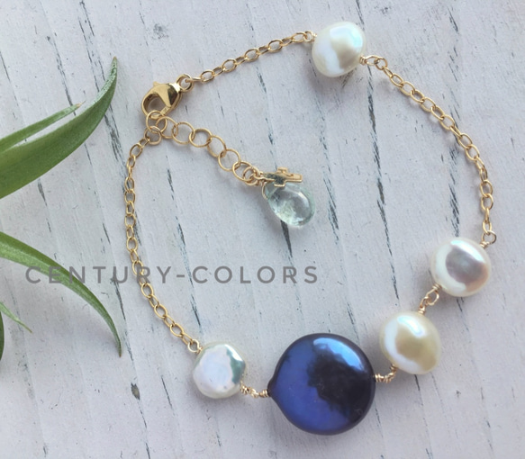 (14kgf)パールのブレスレット ブレスレット nOmka『ノムカ』 通販｜Creema(クリーマ)