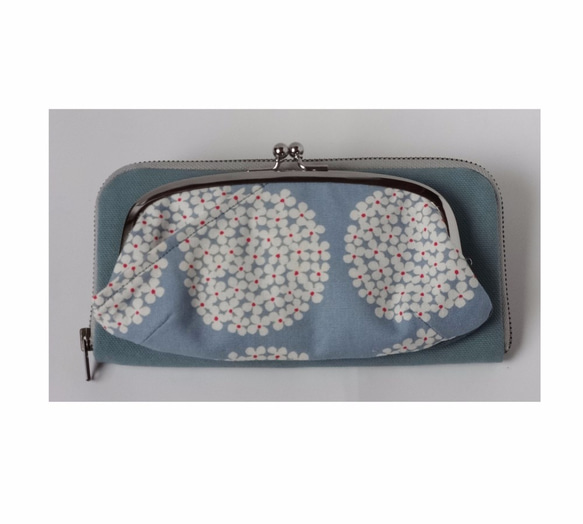 がま口付き長財布 サークルフラワー 長財布 クサムラノナカ 通販 3077058｜Creema(クリーマ)