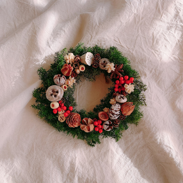 【早割】Xmas wreathe（mini） リース embellir.t.m 通販 8058259｜Creema(クリーマ)