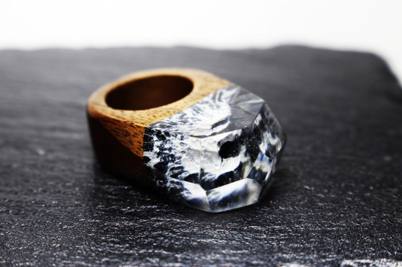 【Creema限定 特別価格 送料無料】Fuji～Resin Wood Ring～ 指輪・リング WORLD BLING 通販 8051613 ...