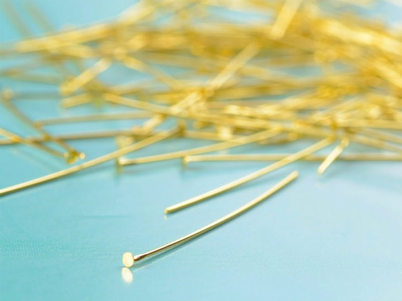 Tピン【約3cm･線径約0.5mm/約400本/ゴールド】ピンパーツ/副資材/基礎金具/金属パーツ ap002817 金具・チェーン 紗や工房 ...