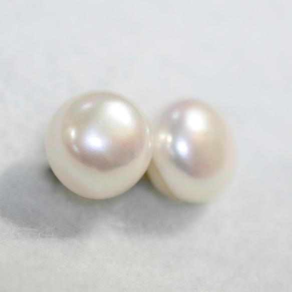 （1点もの）淡水パールの一粒ピアス（超特大11.5mm・チタンポスト） ピアス（スタッド・一粒） febfac 通販 10706261 ...