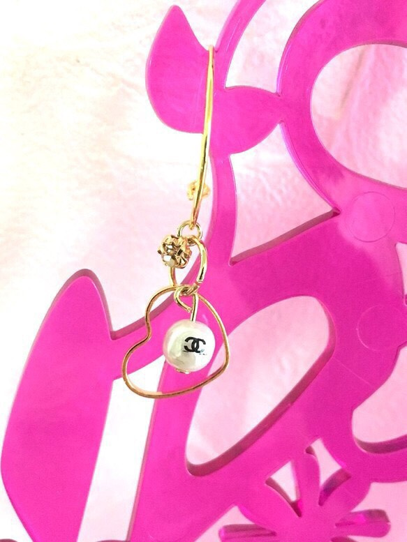 ココマーク パールフープピアス【送料無料】 ピアス（フープ） re-21 通販 1801737｜Creema(クリーマ)