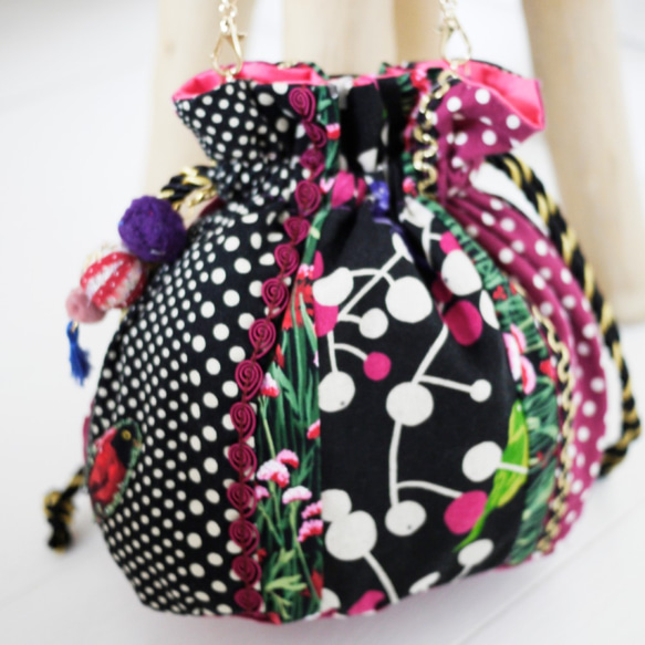 【新作入荷】夏の巾着バッグ//Spring & Summer Collection--Blooming iii その他バッグ Helamowa ...