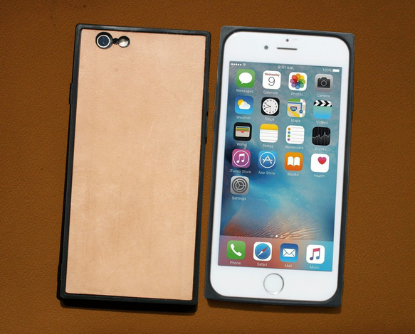 iPhone系☆スクエアケース 本革 ヌメ革 iPhone8 iPhoneX iPhone8 Plus iPhoneケース・カバー アングラーズケース 通販 5980075｜Creema(クリーマ)