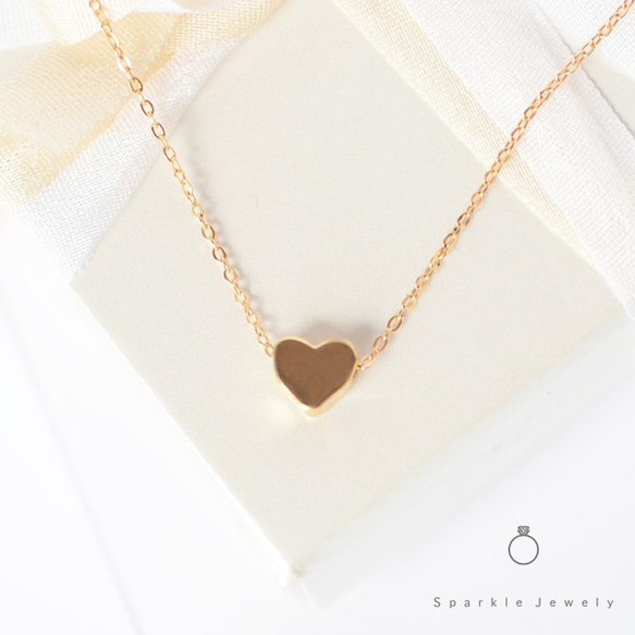 "simple heart" neckless（18Kgp・silver925・ネックレス） ネックレス・ペンダント Sparkle ...