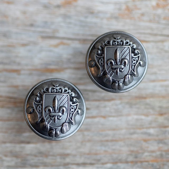 メタルエンブレムボタン ＃BT246 1穴 18mm C/#ABN ブラックニッケル 5個セット ボタン takashimabutton 通販 ...