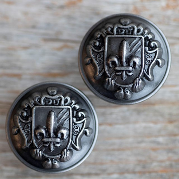 メタルエンブレムボタン ＃BT246 1穴 25mm C/#ABN ブラックニッケル 5個セット ボタン takashimabutton 通販 ...