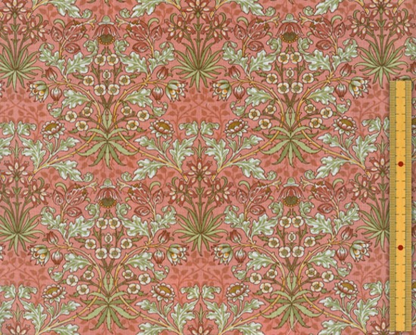 USAプリント！Moda モダ 『BEST OF MORRIS SPRING くすんだピンク』～50㎝単位でカット～ 生地 Blanc de ...