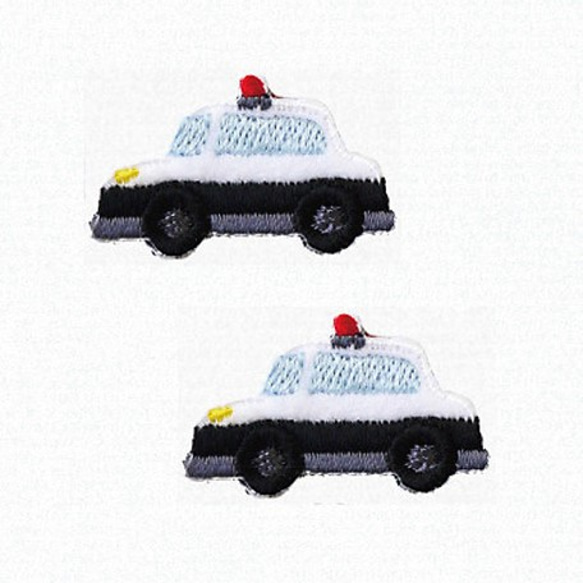 再入荷♪『ミニワッペン パトカー 4枚セット♪』 ワッペン・アップリケ Blanc de Roi 通販 3688112｜Creema(クリーマ)