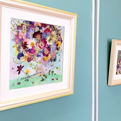 お花の木 押し花アート額Mサイズ 03 その他アート 神戸六甲 優花 お花の木 押し花アート額Mサイズ 03 その他アート 神戸六甲 優花