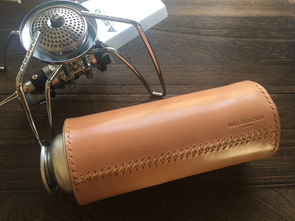 CB缶レザーカバー ノーマルタイプ キャンプ ガス缶カバー その他アクセサリー gullleather 通販 3974940｜Creema(クリーマ)