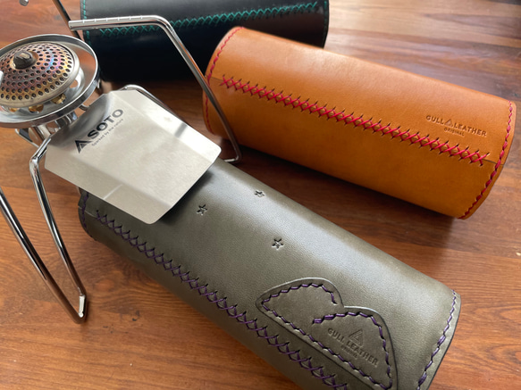 CB缶レザーカバー ノーマルタイプ キャンプ ガス缶カバー その他アクセサリー gullleather 通販 3974940｜Creema(クリーマ)