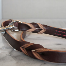 大型犬 レザー ねじりリード リード・首輪 あゆぞう 通販 3784776｜Creema(クリーマ)