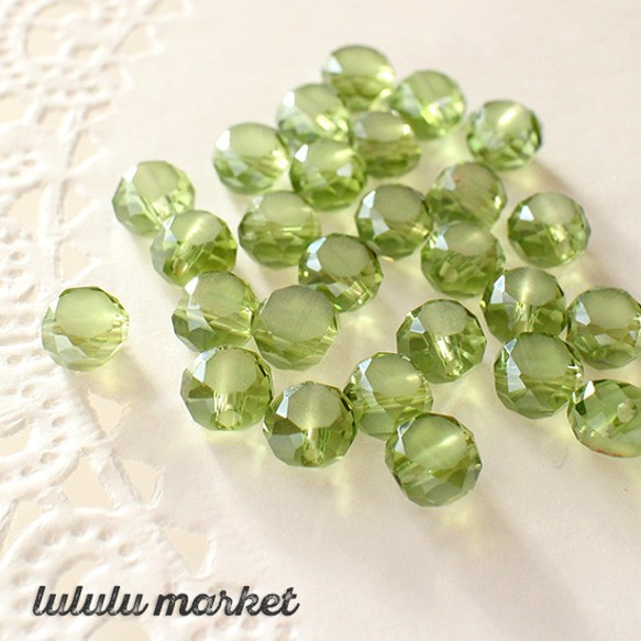 ガラスビーズ 6×4mm（レネット） 50個 ab-044 ビーズ ルルルマーケット 通販 5635750｜Creema(クリーマ)