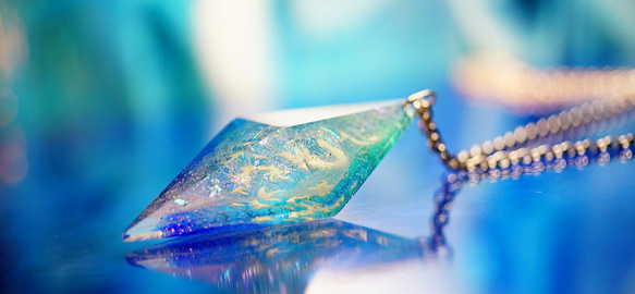 【受注制作】 Dreamblue ～ 水と氷のデュエット ～ ネックレス・ペンダント ラフォルム ガラスジュエリー 通販 4943908 ...